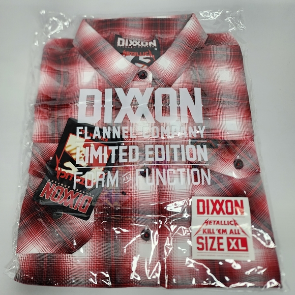 DIXXON | Tops | Dixxon X Metallica The Kill Em All Flannel Shirt Collab ...